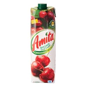 Amazon.com : Amita Sour Cherry Juice Drink 1L (2pack) from Greece ...