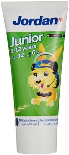 Jordan Junior Toothpaste, 6-12 Years, Assorted Color, 50Ml (1 Unit ...