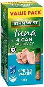 John West Springwater Canned Tuna 95 g (Pack of 4) : Amazon.com.au ...