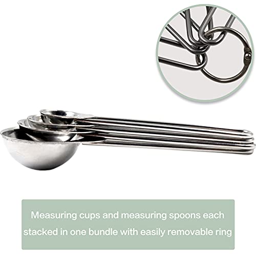Measuring Cups and Spoons Set, Measuring Spoons 9 Pieces, Measuring ...