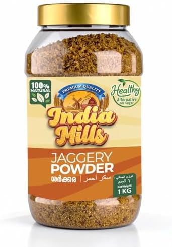 India Mills Jaggery Powder 1Kg Jar | Natural & Unrefined Sweetener ...