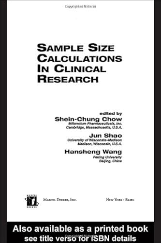 Sample Size Calculations In Clinical Research Chapman And Hall Crc Biostatistics Series In Oman