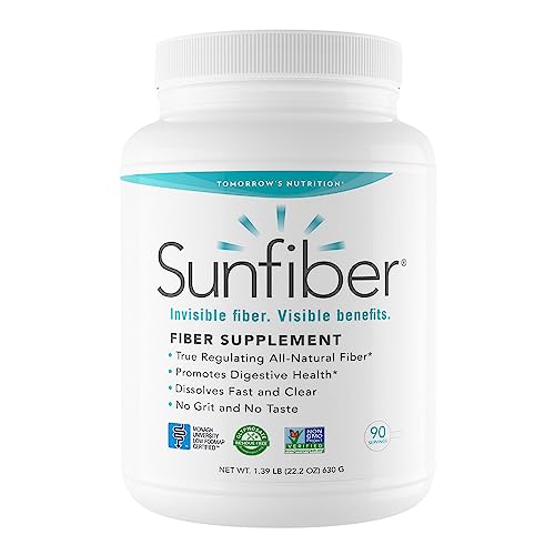 Sunfiber, Prebiotic Fiber Supplement for Digestive Health, Low FODMAP ...