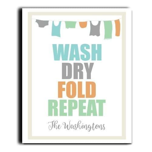 Amazon.com: Laundry Paper Print | Laundry Room Decor | Personalized ...