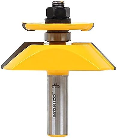 Yonico Router Bits Raised Panel with Back Cutter 2-3/4-Inch Bevel 1/2 ...