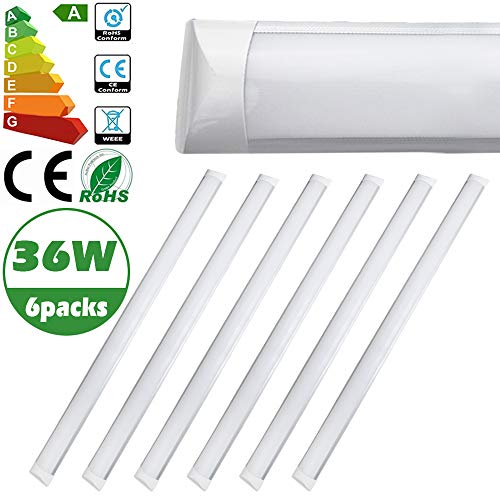 6er Pack 1200mm 4ft 36w Led Batten With 3000 Lm | Desertcart Japan