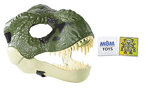 Dino Masks Jurassic World Tyrannosaurus Rex Green Dinosaur Mask plus 2 ...