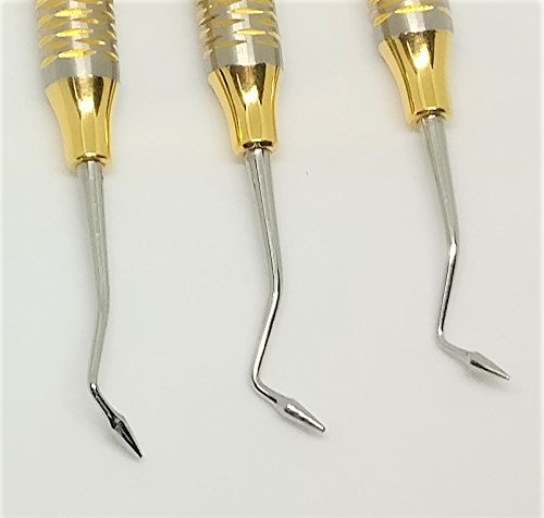Set of 3 Dental Composite Glass Ionomer Amalgam filling shaping carving ...