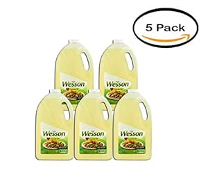 Amazon.com : PACK OF 5 - Wesson Pure Canola Oil, 1 Gal : Grocery ...