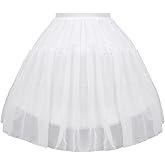 MYAYD Women's Double side Petticoat Pannier Hoop Crinoline Cotton Oval ...