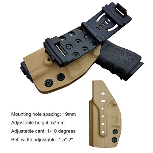 OWB Kydex Holster for Glock 19 19x / Glock 23 25 32 45 / Glock 17 22 31 / Glock 26 27 33 30s ...