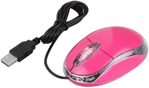 USB Raton con cable optico Mouse Mice Rosa con Rueda para PC: Amazon.es ...