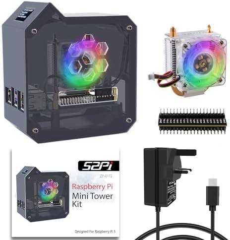 5 Nas Kit GeeekPi 5 Mini Tower Kit - Complete Cooling Solution With ...