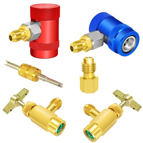 R1234yf Adapter Kit, R1234yf Quick Couplers Set, High/Low Pressure Side ...