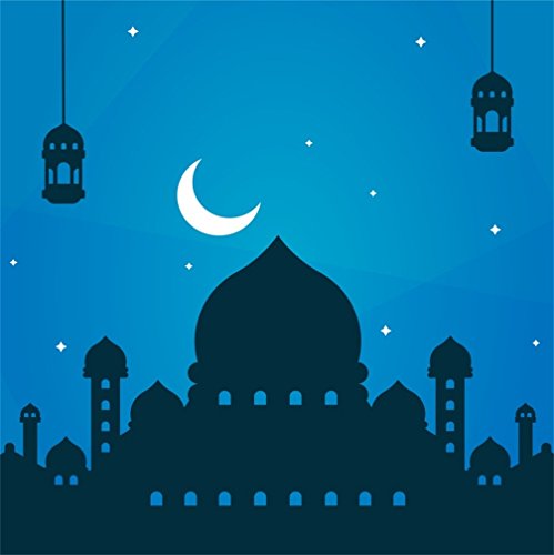 Buy CSFOTO 4x4ft Background for Mosque Silhouette Photography Backdrop ...