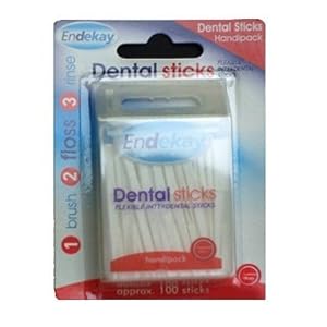 Endekay Dental Floss Sticks 100: Amazon.co.uk: Health & Personal Care