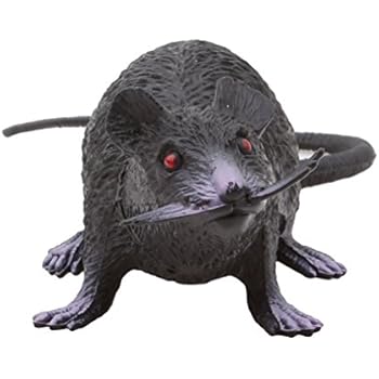 Amazon.com: 13cm Rubber Stretchy Rat with Long Tail - Halloween ...
