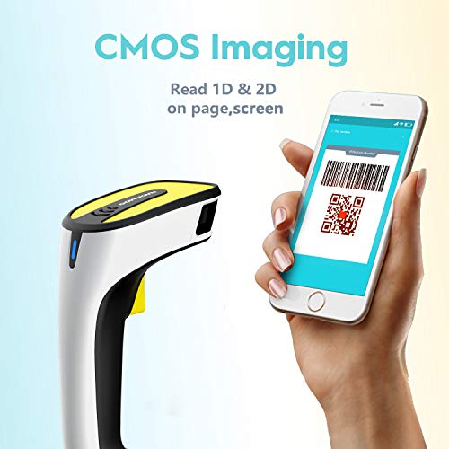 NADAMOO QR Code Scanner Wireless 2D Barcode Scanner Support Screen ...