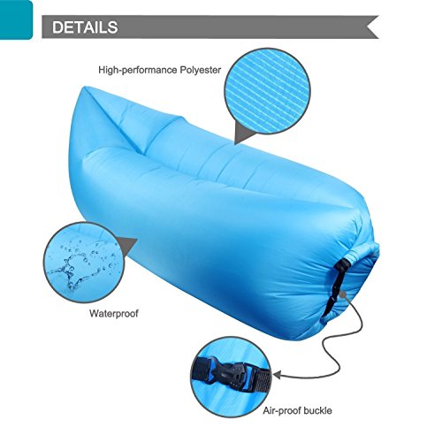 Outdoor Inflatable Sofa Lounger Convenient Air Sleep Bag Portable Bag ...