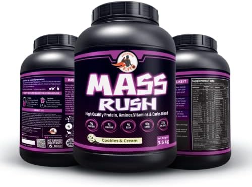 سعر Mass Rush | High Protein Mass Gainer | 3.6Kg | 40 Serv. | With 3gm ...