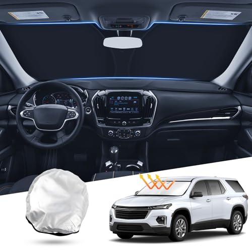 T TGBROS Windshield Sun Shade Custom Fit for 2018-2023 Chevrolet ...