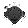 Cannon 2207003 Low-Profile Swivel Downrigger Mounting Base, Black ...