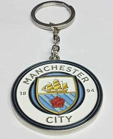 Manchester City Key Ring New Club Crested: Amazon.co.uk: Sports & Outdoors