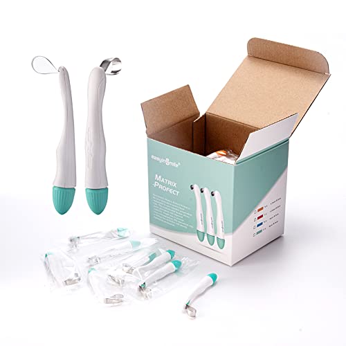 SNAWOP Dental Matrix Bands 50PCS Metal Matrices Standard/Curved Matrix ...