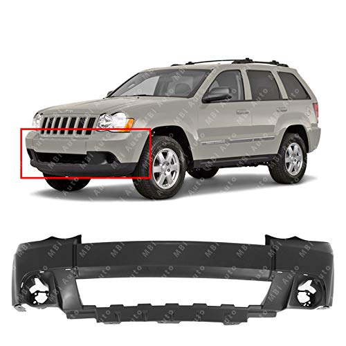 MBI AUTO - Primered, Front Bumper Cover Fascia for 2008-2010 Jeep Grand ...