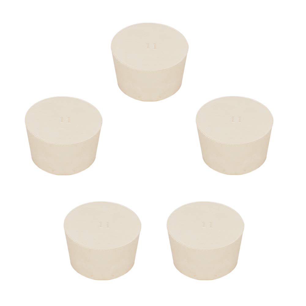 Mua StonyLab Solid Rubber Stoppers, 5-Pack 11# White Tapered Lab Seal ...