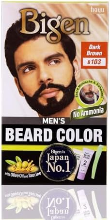 Bigen Men's Beard Colour | No Ammonia Formula with Aloe Extract & Olive ...