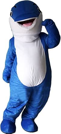 Amazon.com: Huiyankej Dolphin Mascot Costume Dolphin Costume Adult Suit ...