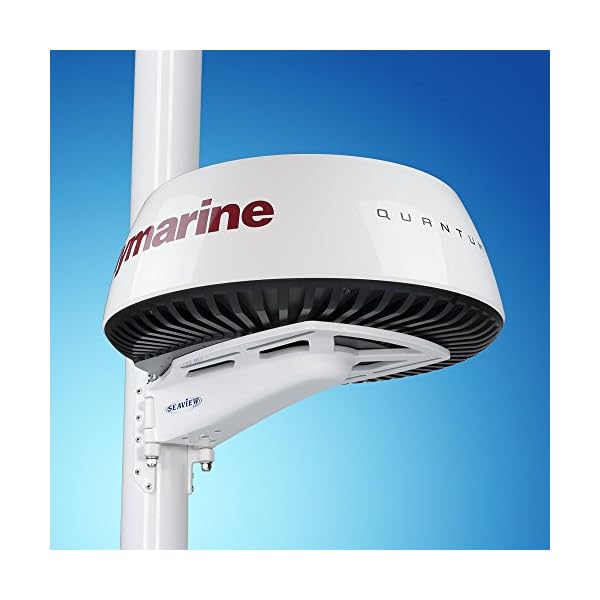 Seaview Mast Mount for 18" Radar Dome, White - MasterBasser