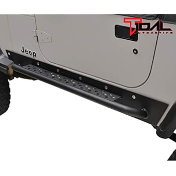 Amazon.com: Tidal Rock Slider Rail Side Step Nerf Bar Black Textured ...