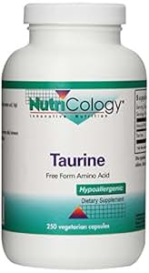 Amazon.com: Nutricology Taurine, 1000 Mg, Vegicaps, 250-Count: Health ...