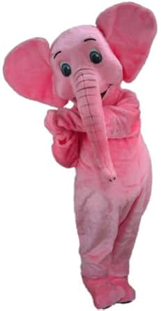 Amazon.com: Pink Elephant Mascot Costume: Clothing
