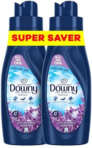 Downy Lavender & Musk 1L Dual Pack, Fabric Softener, All-in-One ...