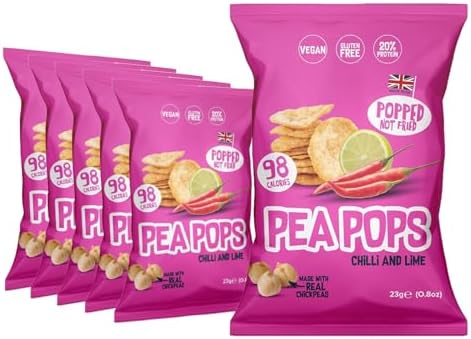 Food Factor Pea Pops Healthy Protein Chips - Delicious Chikpea Crisps ...