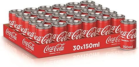 Coca-Cola Regular Carbonated Soft Drink Cans, 150 Ml (Pack Of 30) price ...