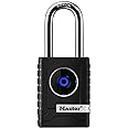 Master Lock Black Outdoor Bluetooth Smart Padlock with Keypad, Smart ...