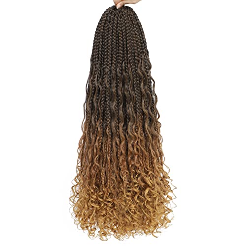 Crochet Box Braids Hair -7 Packs Goddess Box Braids Crochet Hair ...
