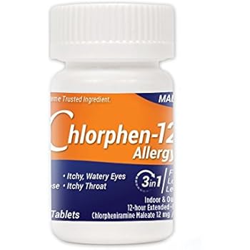 Amazon.com: Chlorphen Chlorpheniramine Maleate, 12 Mg Extended Realease ...