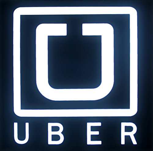UBER Illuminated Glow Sign - White Light Vehicle Electroluminescent ...