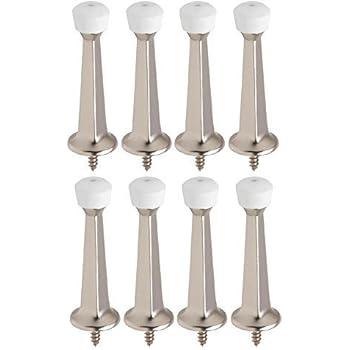 Amazon.com: Emtek 2232 3 Inch Long Baseboard Door Stop, Satin Nickel ...