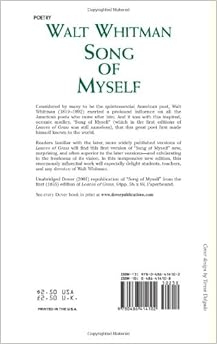 Song of Myself (Dover Thrift Editions): Walt Whitman: 0800759414109 ...