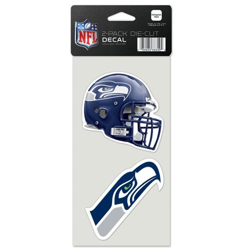 Amazon.com : Seattle Seahawks Auto Decals 2 Pack - 4" by 4" Each ...