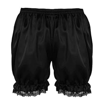 Amazon.com: iiniim Men's Satin Frilly Lace Boxer Briefs Sissy ...