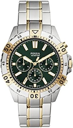 سعر Fossil Men's Garrett Stainless Steel Quartz Dress Chronograph Watch ...
