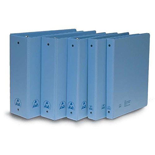 ESD-Safe 3-Ring Binder with 1 Ring Size Blue tillescenter Hazardous ...
