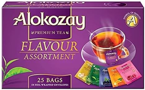 Alokozay Flavour Assortment Tea, 25 Tea Bags, Flavour Tea Bags (Pack of ...